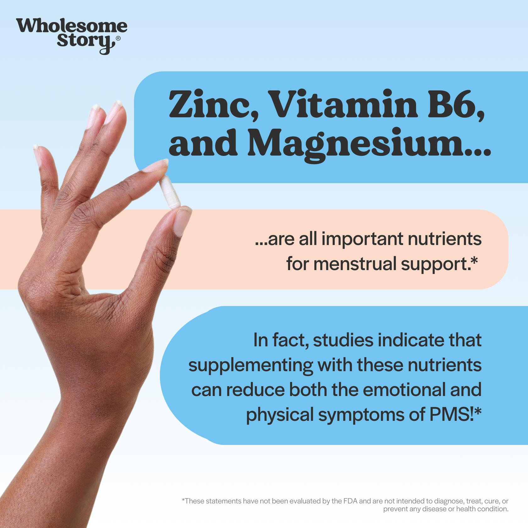 Magnesium Glycinate + Vitamin B6 + Zinc Picolinate – Wholesome Story