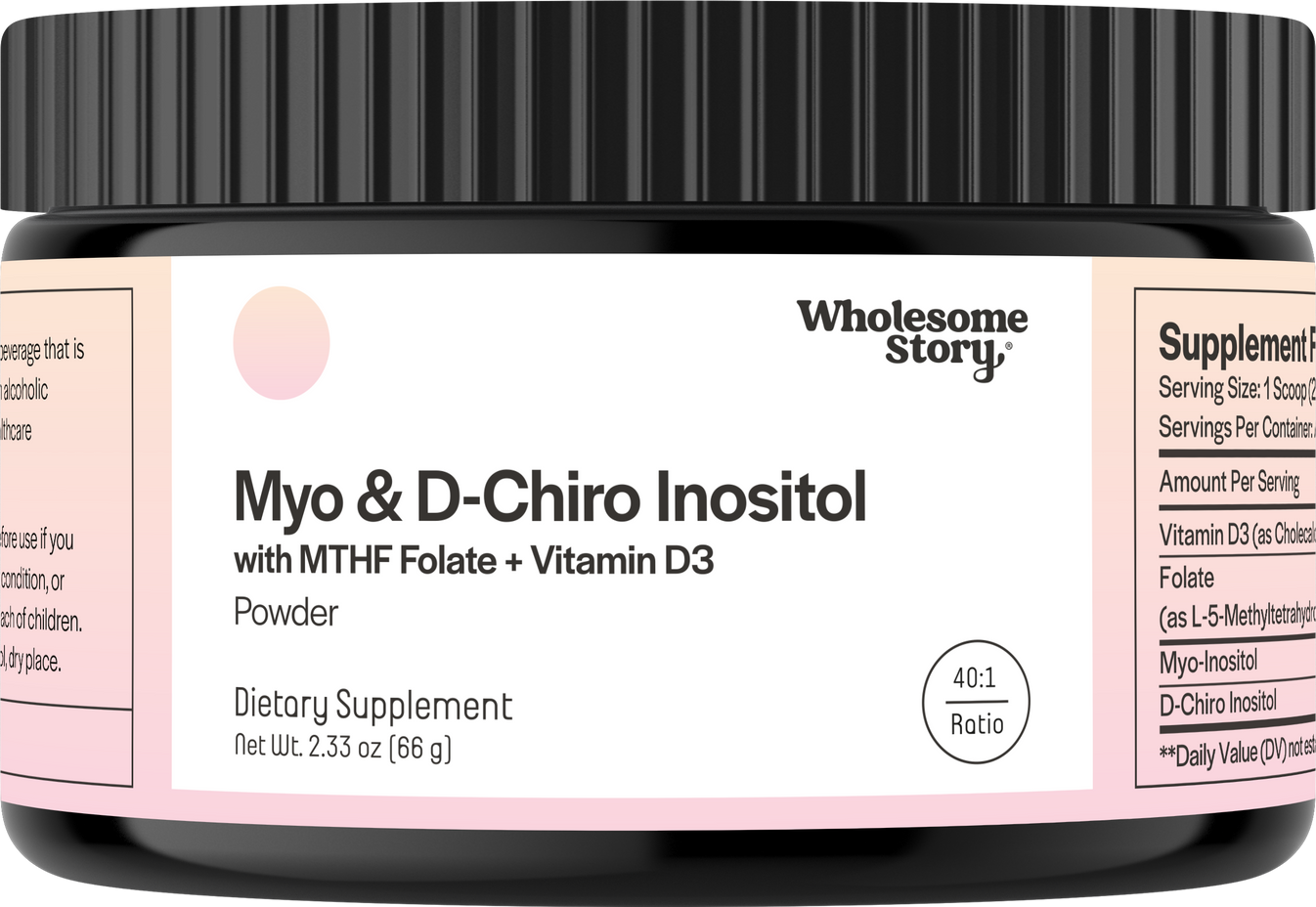 Myo & D-Chiro Inositol + MTHF Folate & Vitamin D3 Powder – Wholesome Story