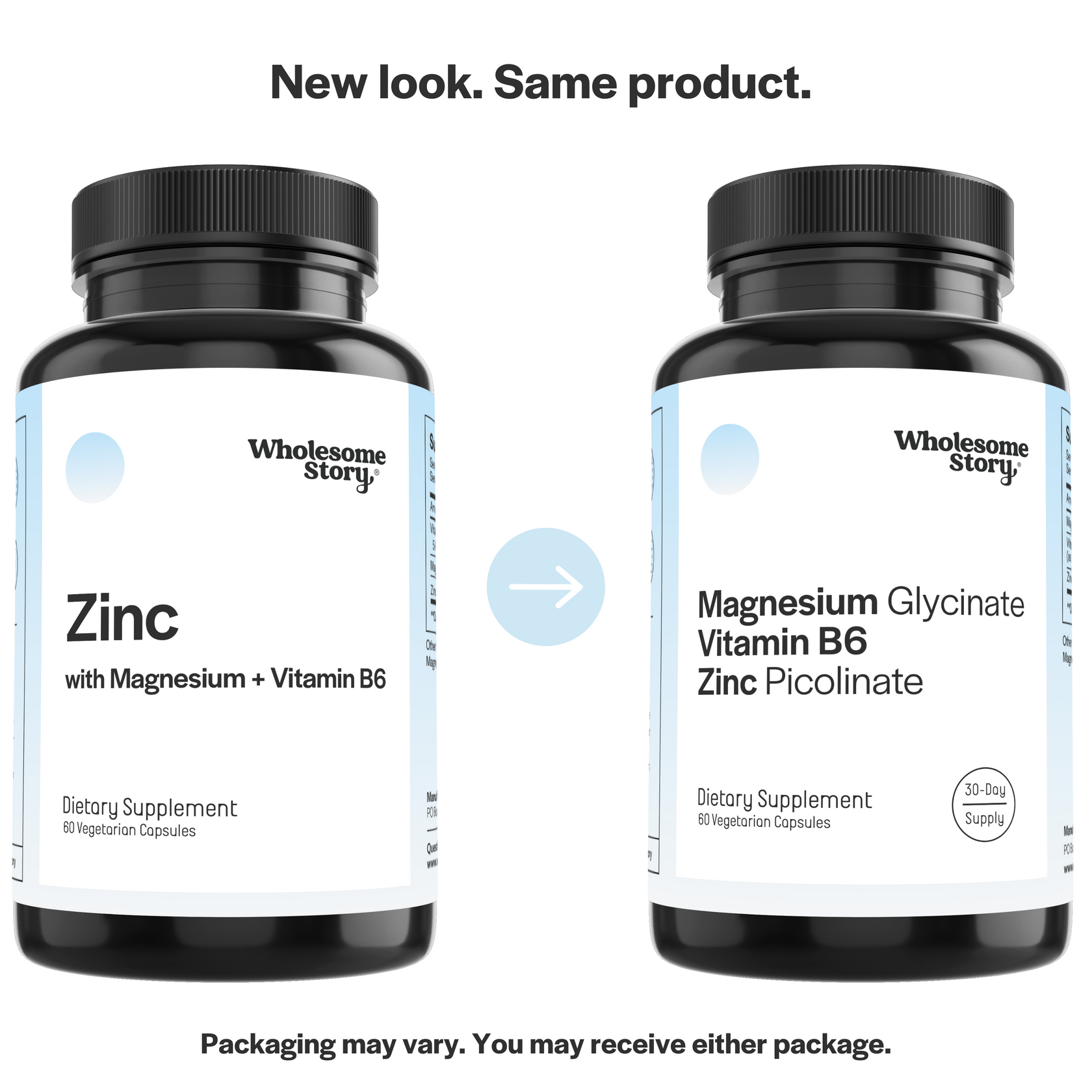 Magnesium Glycinate + Vitamin B6 + Zinc Picolinate – Wholesome Story